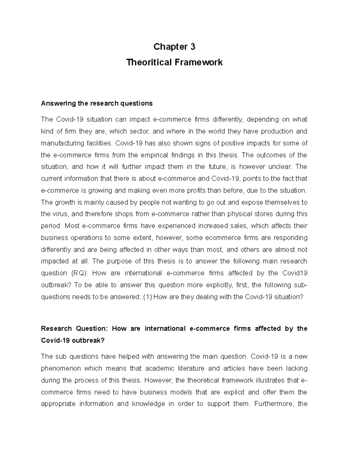 Chapter 3 Theoritical Framework - Chapter 3 Theoritical Framework ...