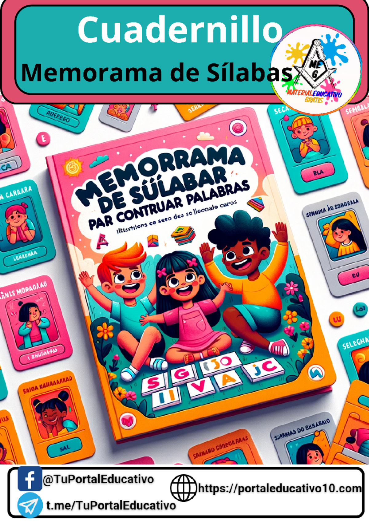 Memorama de SÃ­labas Juego Did Ã¡ctico para Aprender a Leer y Escribir ...