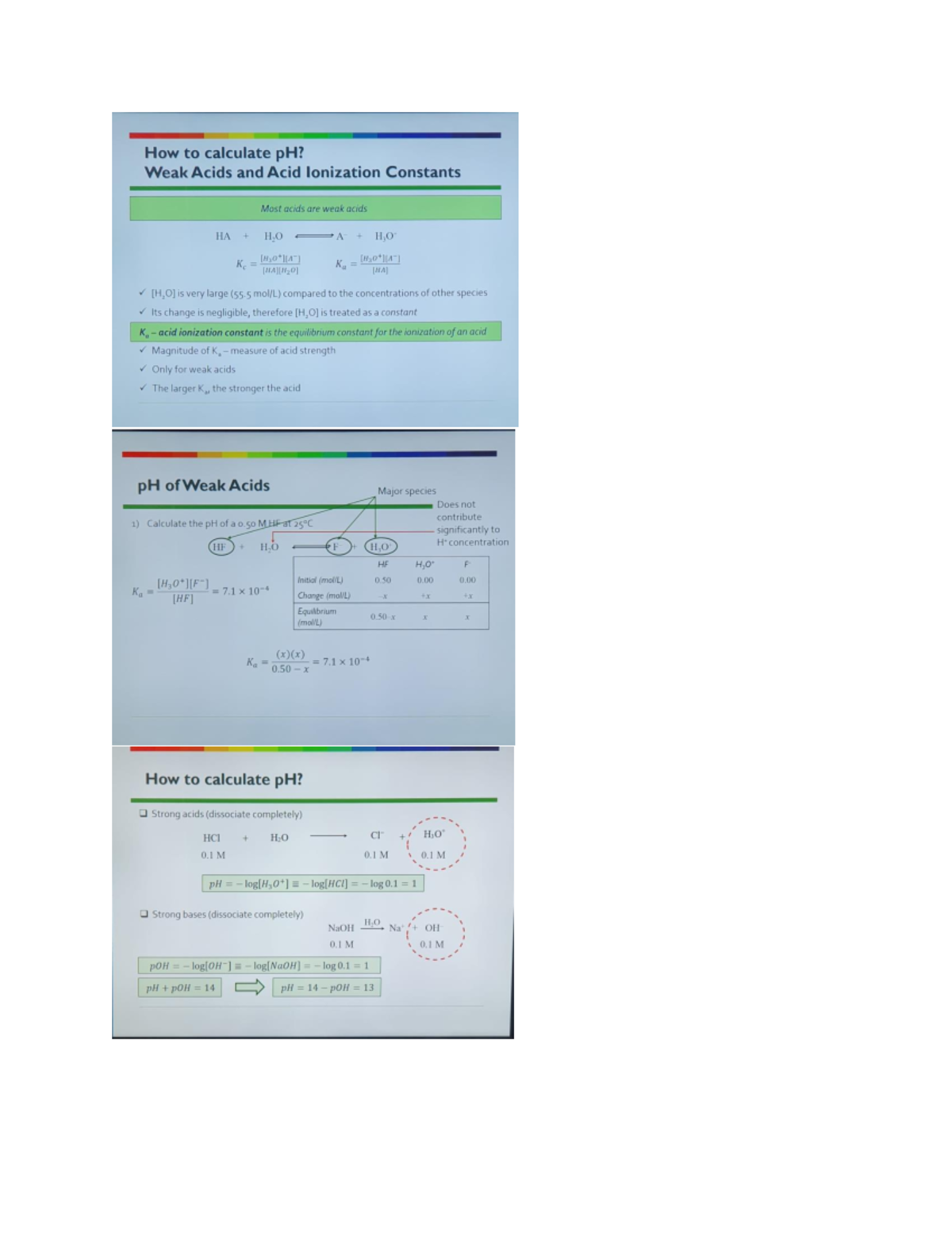 Acids and bases - lecture slides - Chemistry - Studocu