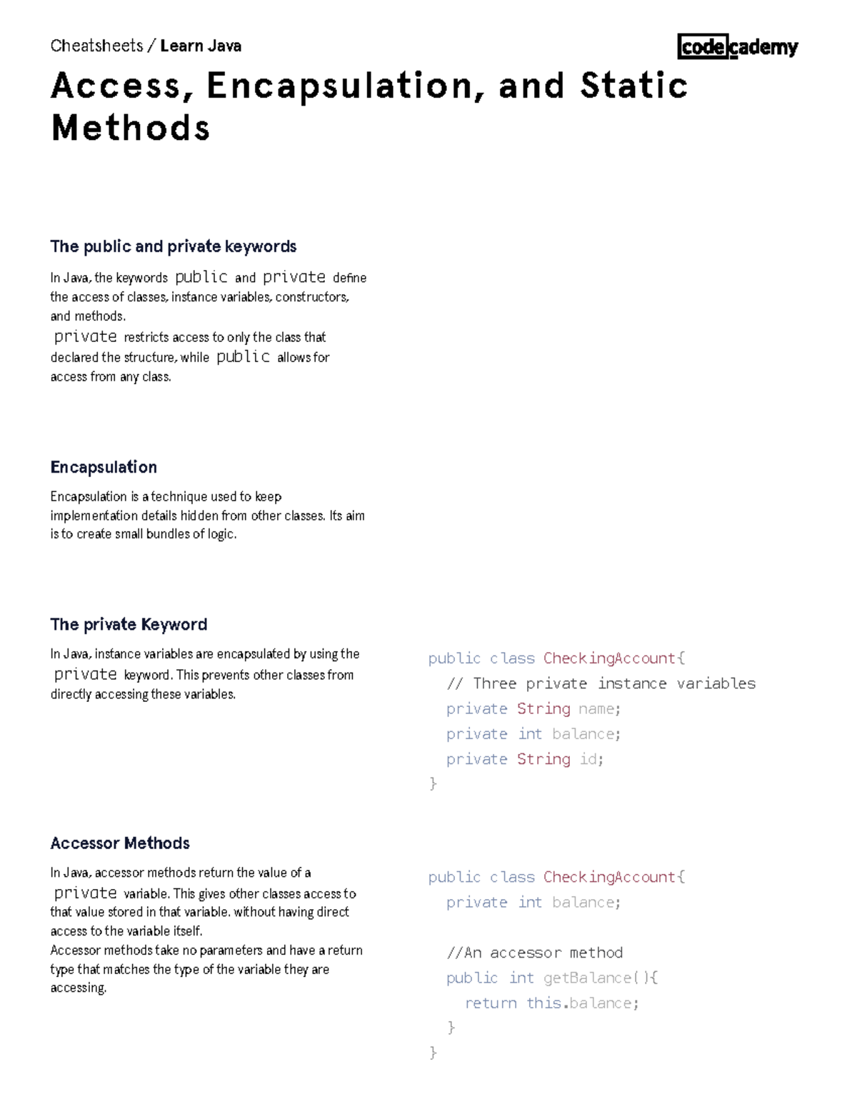 ACC CS - Elehegeh geteyehd - In Java, the keywords public and private ...