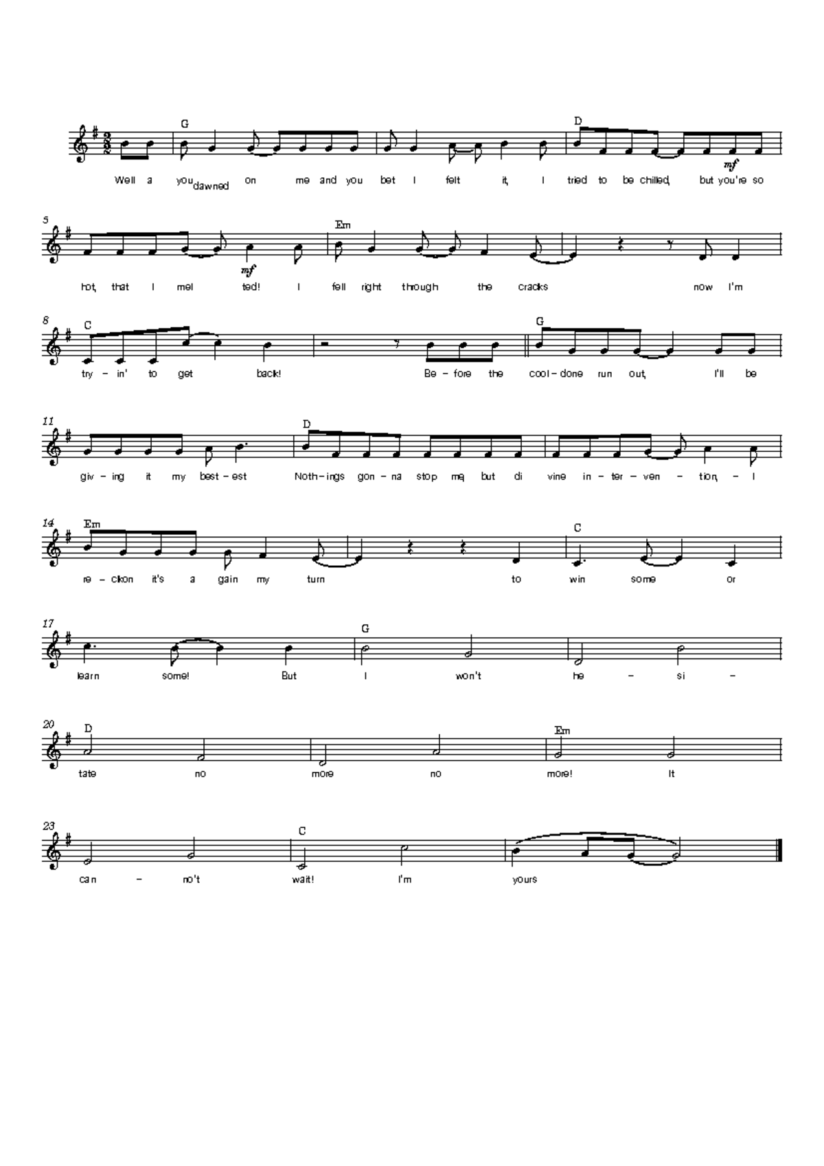 I'm yours - jhff - 5 23 8 1720 1114 - Studocu