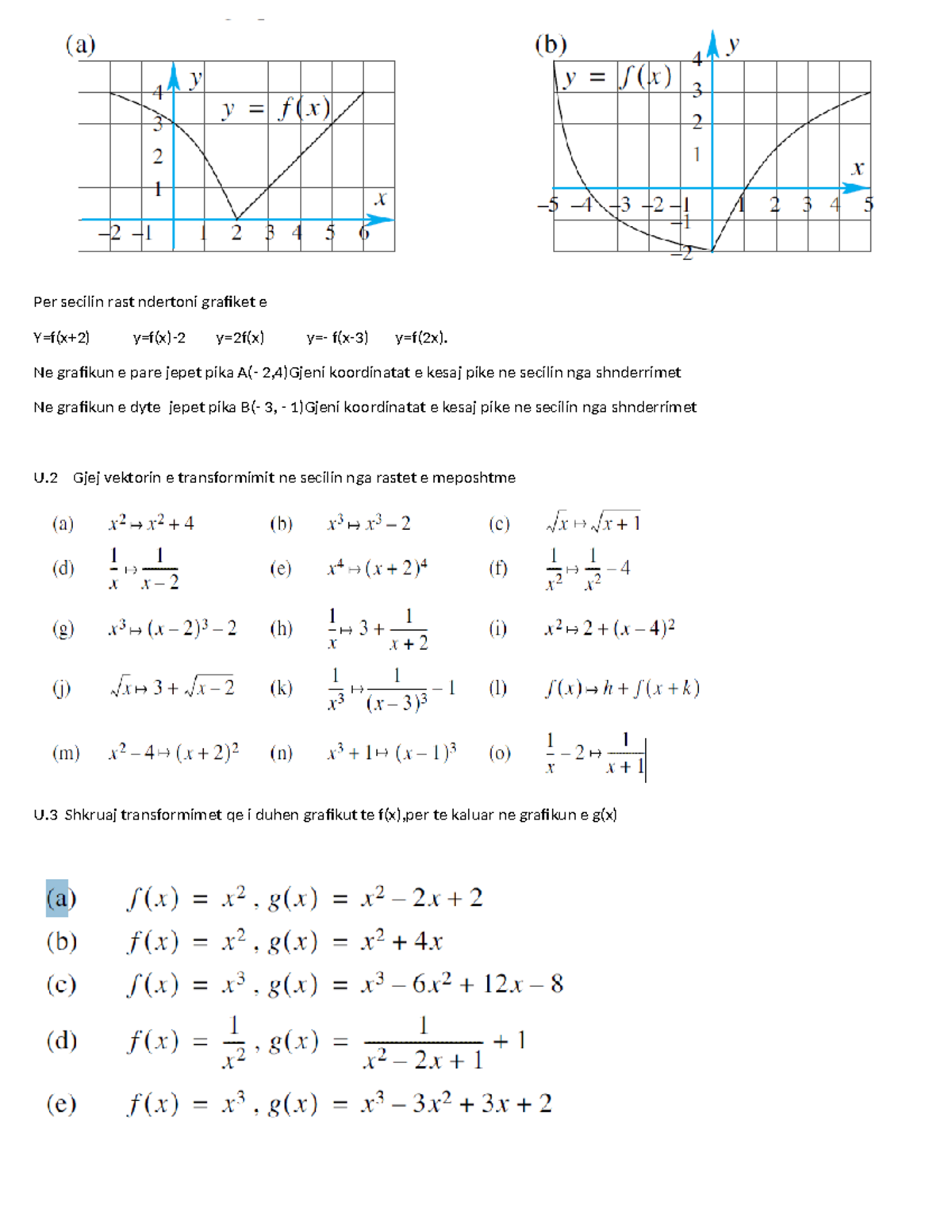 Zhvendosjet e grafikeve - Business administration - Per secilin rast ...