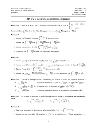 Exercise en analyse 2 - Analyse2 - Studocu