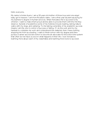 SNHU 107 Module Two Journal entry - SNHU 107 Module Two Journal ...