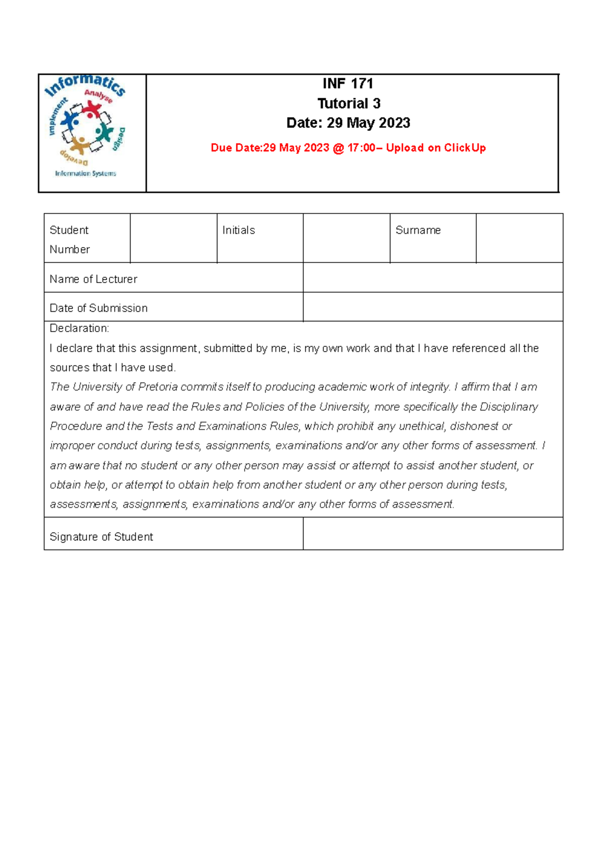 Tut 5 Memo Tutorial Memo On Decompositional Diagram And Primative Diagram Inf 171 Tutorial 3