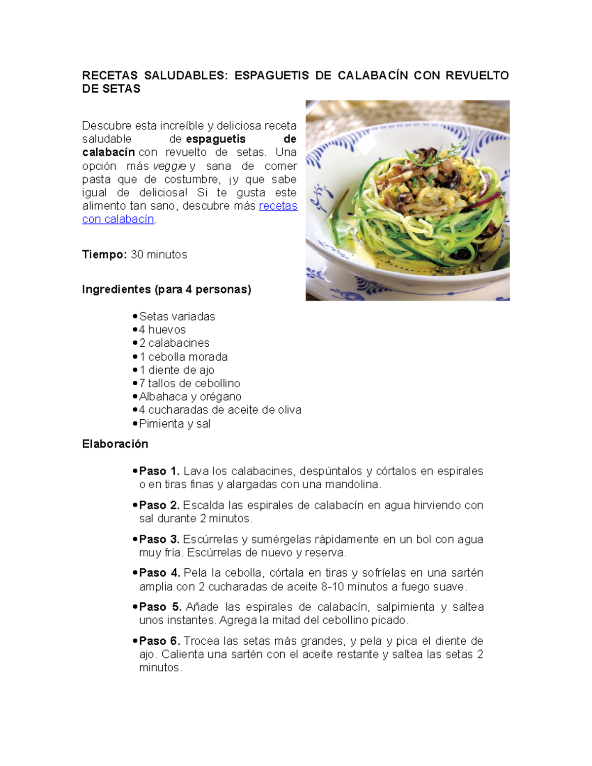 Recetas Saludables - Ejemplo de receta saludable - RECETAS SALUDABLES ...