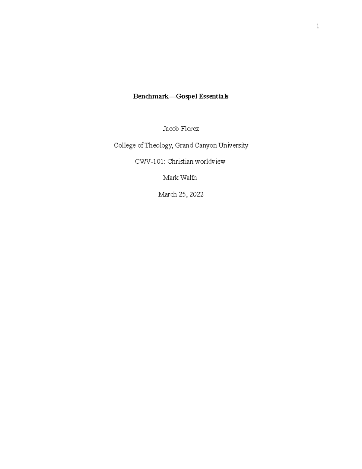 CWV-101-301-RS-T5Benchmark Gospel Essentials- Template - Benchmark ...