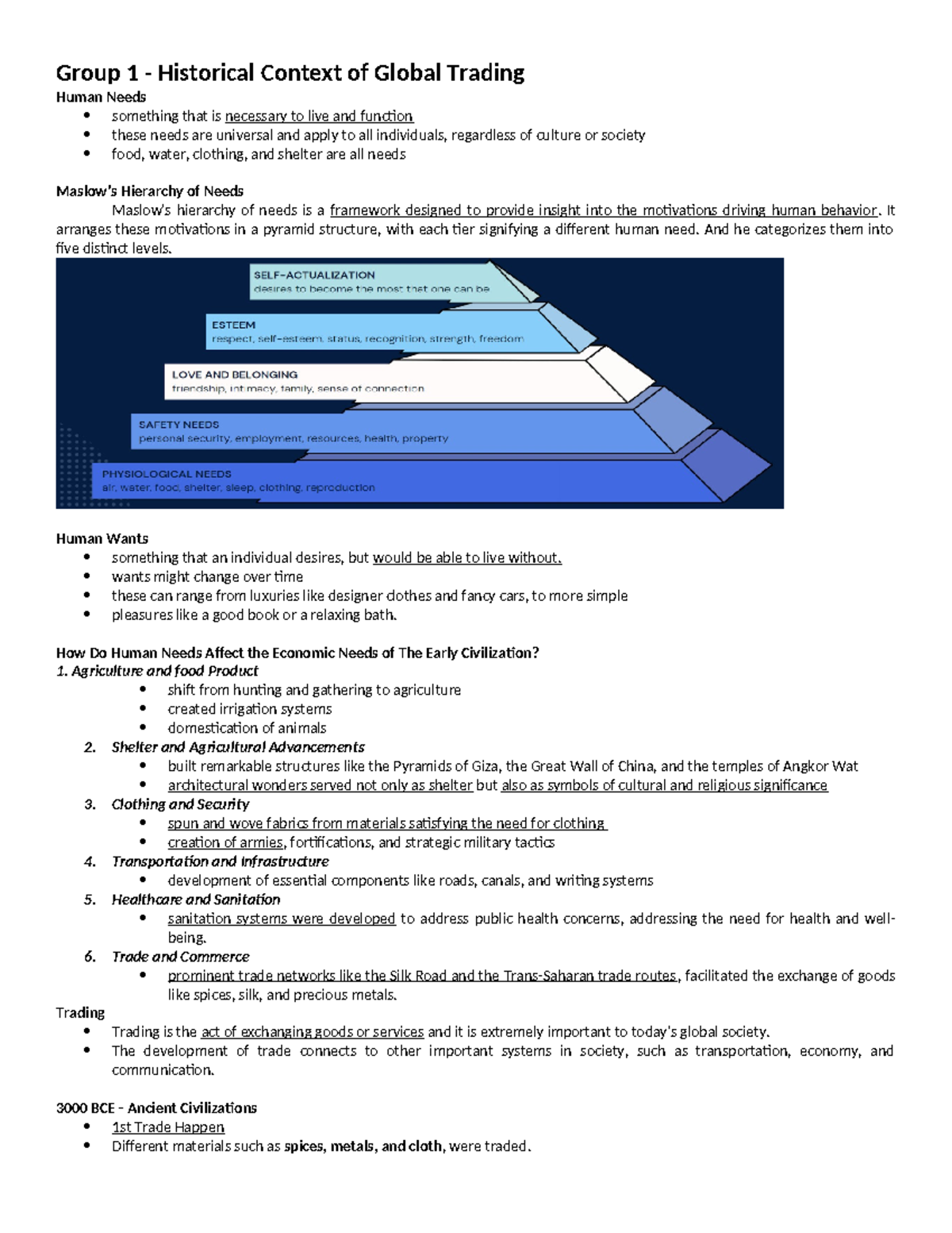 Internation Business and Trade Reviewer - Group 1 - Historical Context ...