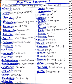 Medical Terminology pt. 3 - Medical Terminology Learning Activities ...