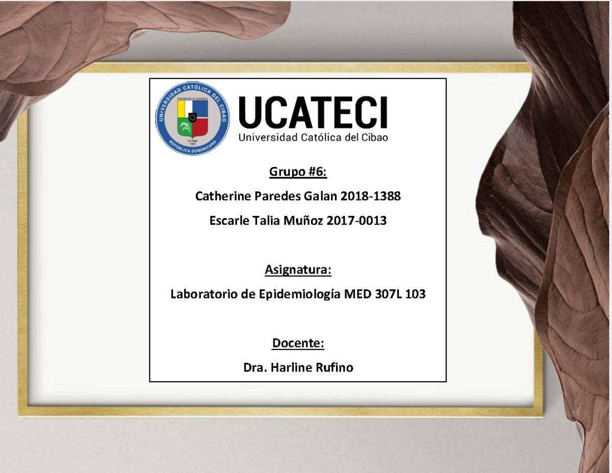 Historial Clinica de la Salmonela laboratorio de epidemiologia. - Grupo ...
