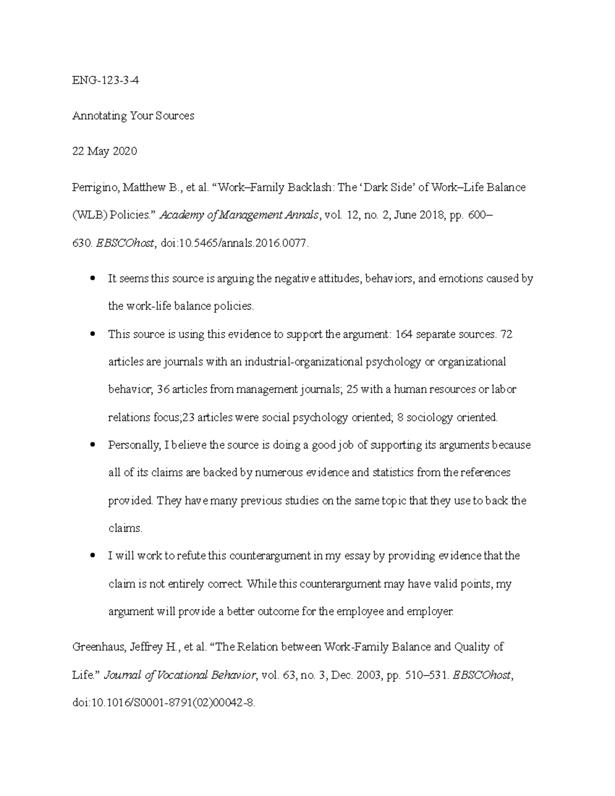 3-4 Submission Annotating Your Sources - ENG-123-3- Annotating Your ...