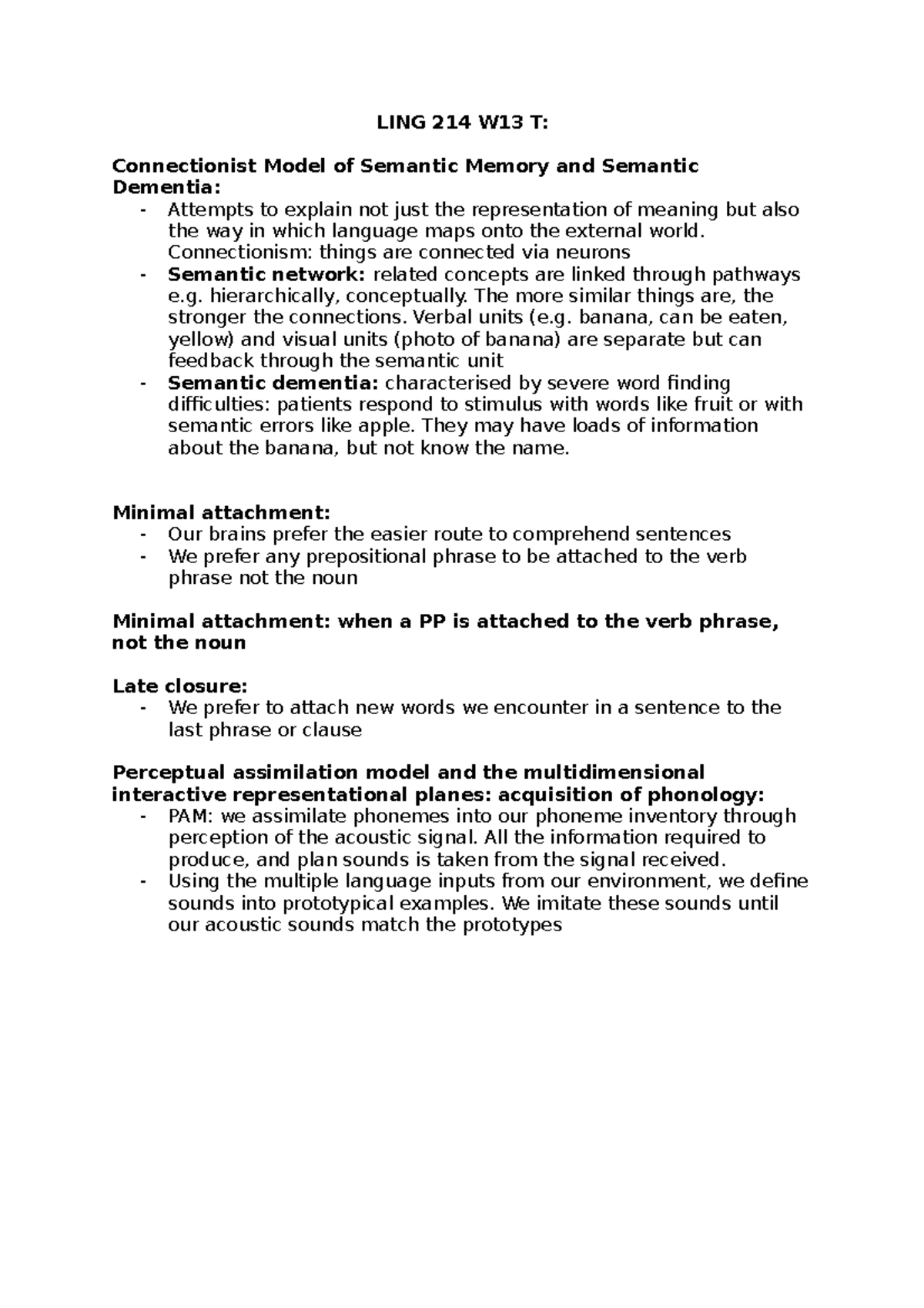 LING214 W13 T - Summary of tutorial notes - LING 214 W13 T ...