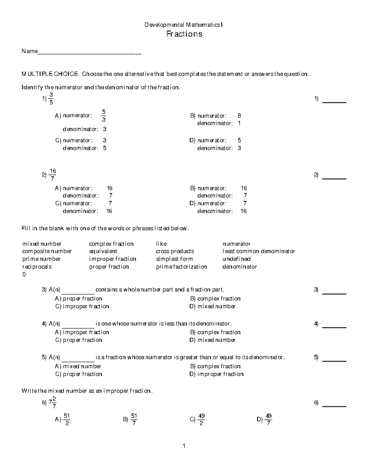 Fractions tcm6-60831 - Use as reviewer for the preparation for exam ...
