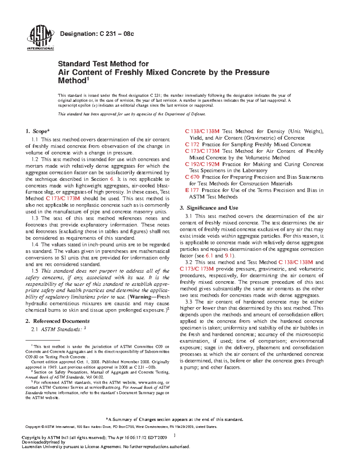ASTM C231 - Designation: C 231 – 08c Standard Test Method for Air ...