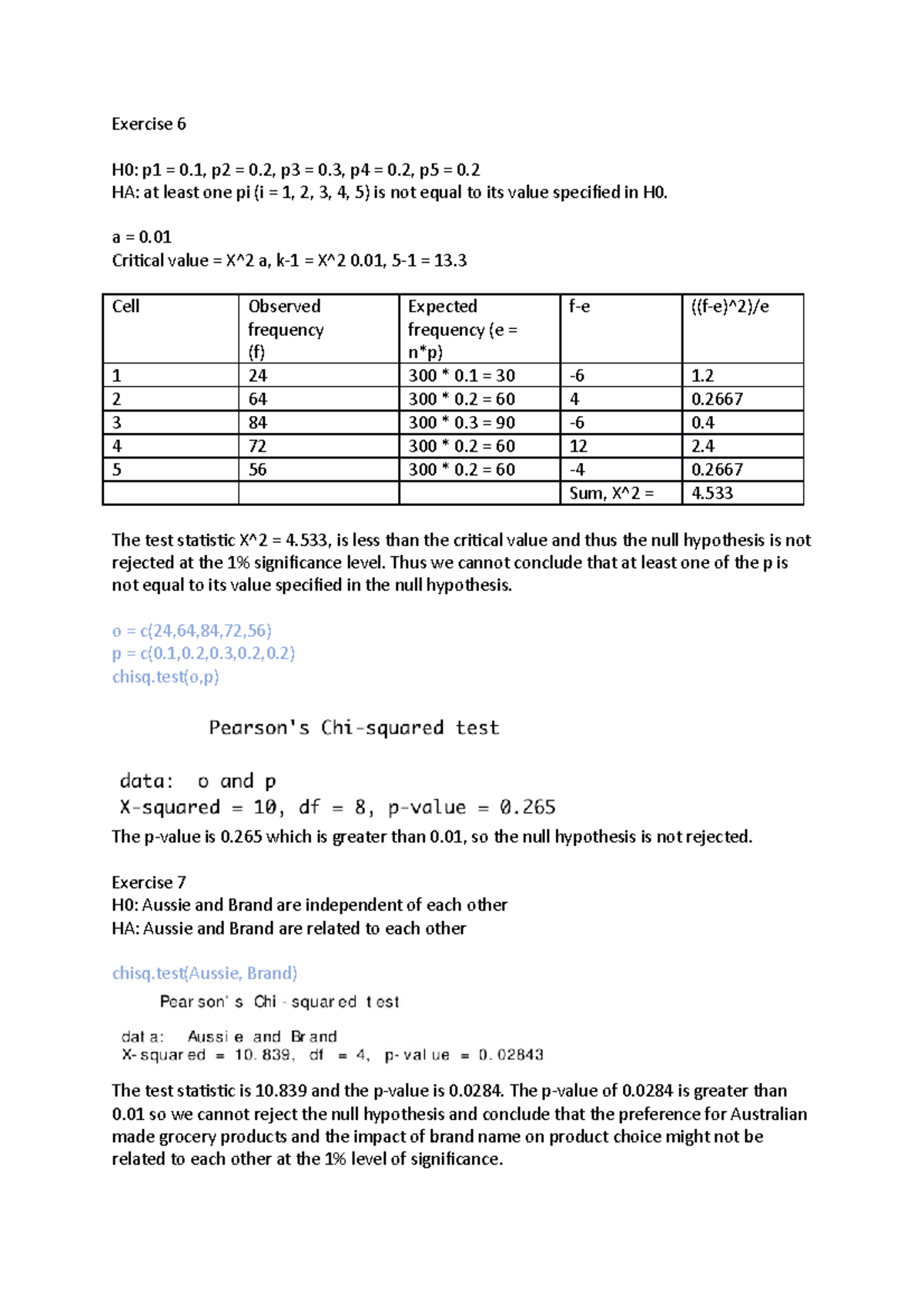 T7 - Tutorial 4 r code and question answers. received full marks ...