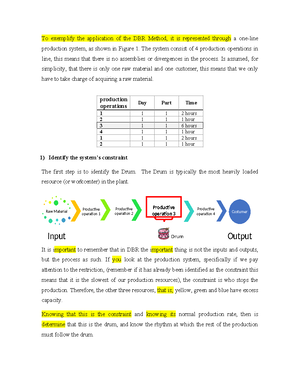 WIP TOC DBR Ejemplo 2 19-09-2019 ENG-V2 - An Example of application of DBR method in production ...