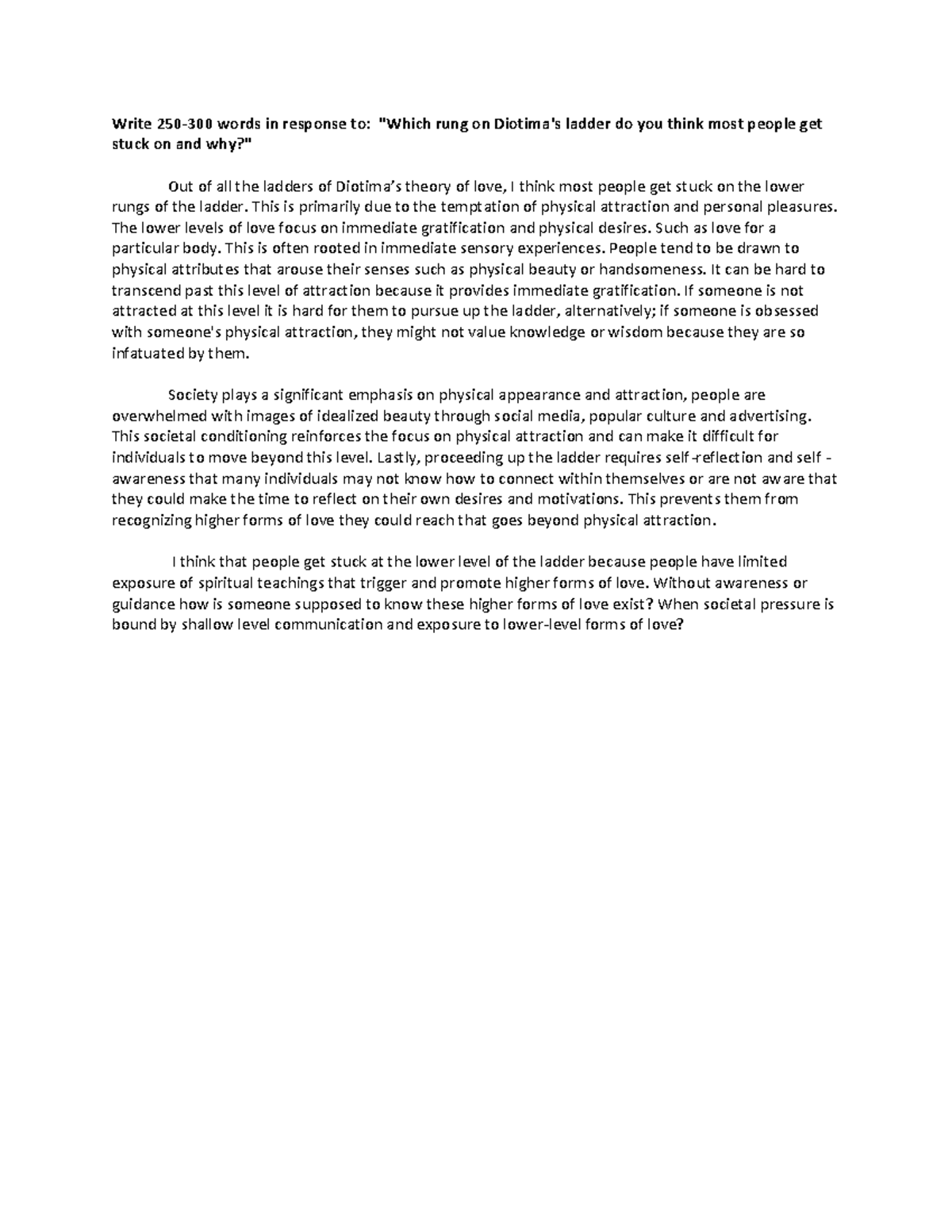 Journal 2 - 100% example - Write 250-300 words in response to: "Which ...