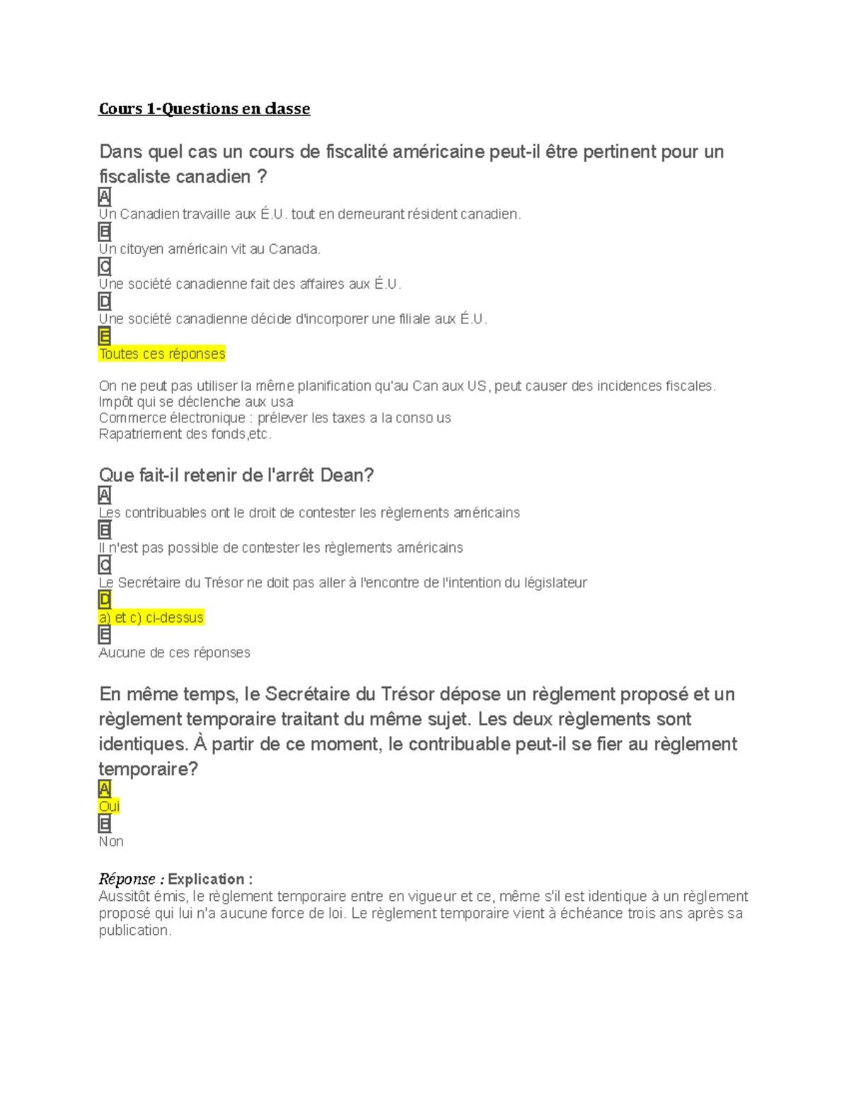 Socrative-Questions en classe - FIS718 - USherbrooke - Studocu