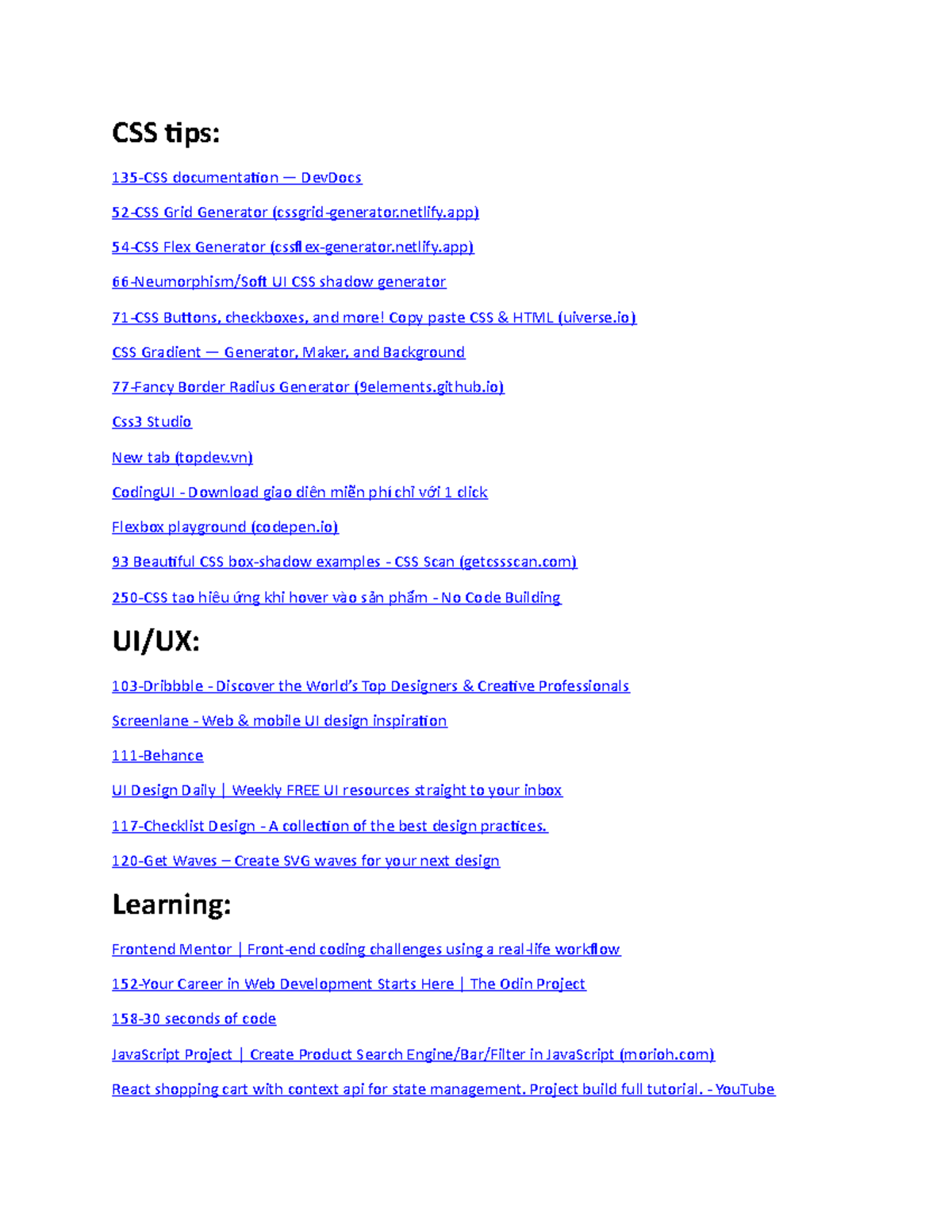 Front-end - code - CSS tips: 135-CSS documentation — DevDocs 52-CSS Grid Generator - Studocu
