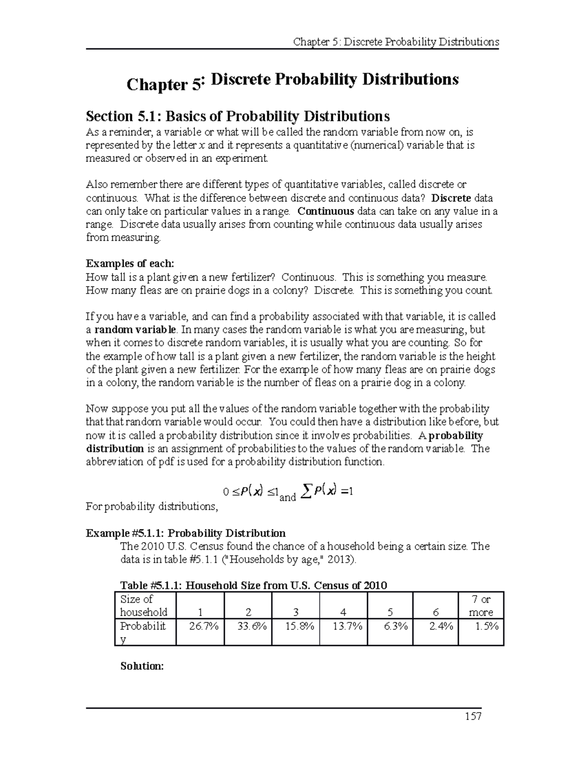 Stats 200chapter 5 - Chapter 5: Discrete Probability Distributions ...