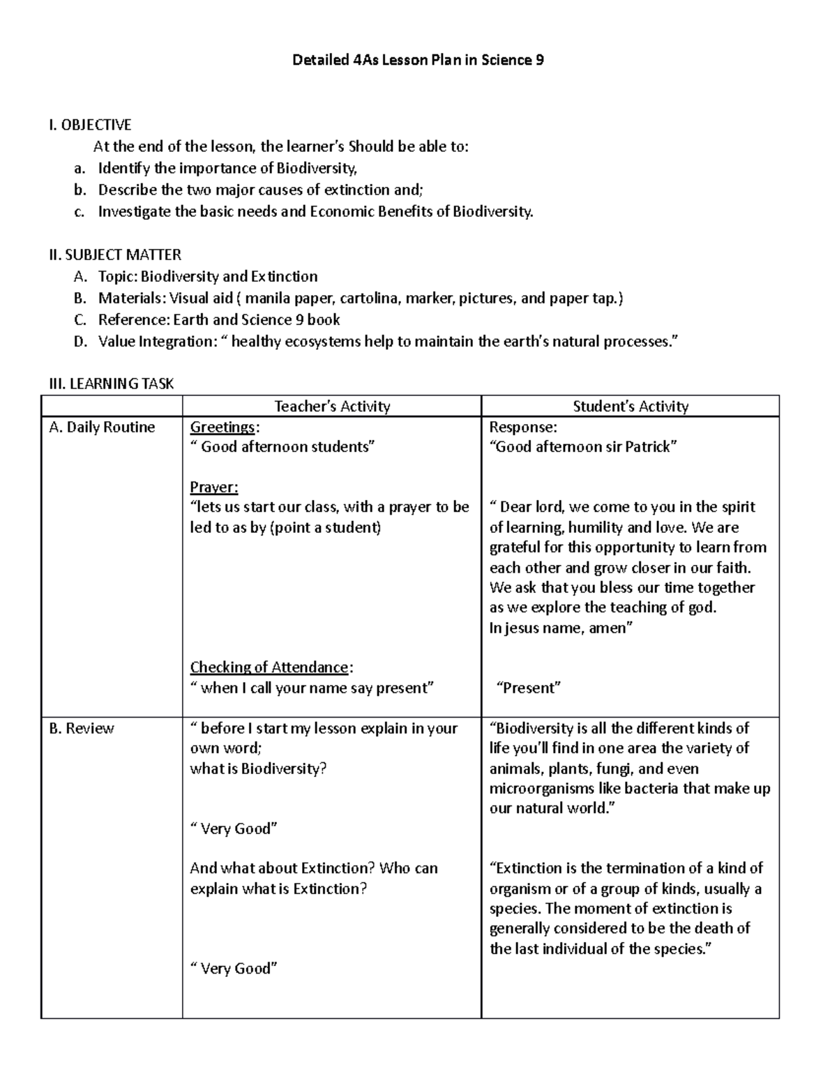 Detailed-Lesson-Plan-in-Science-9 - Detailed 4As Lesson Plan in Science ...