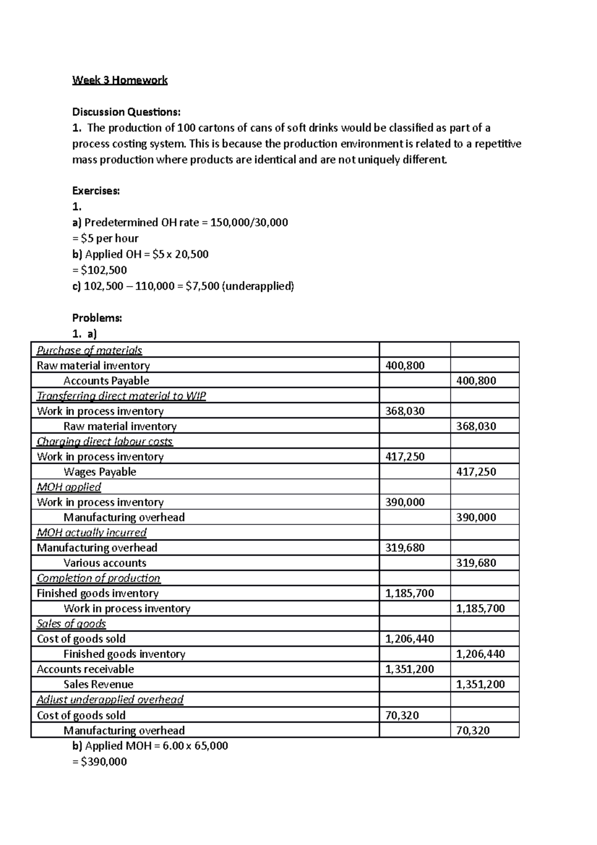 Week 3 Weekly Assignment - Week 3 Homework Discussion Questions: 1. The ...