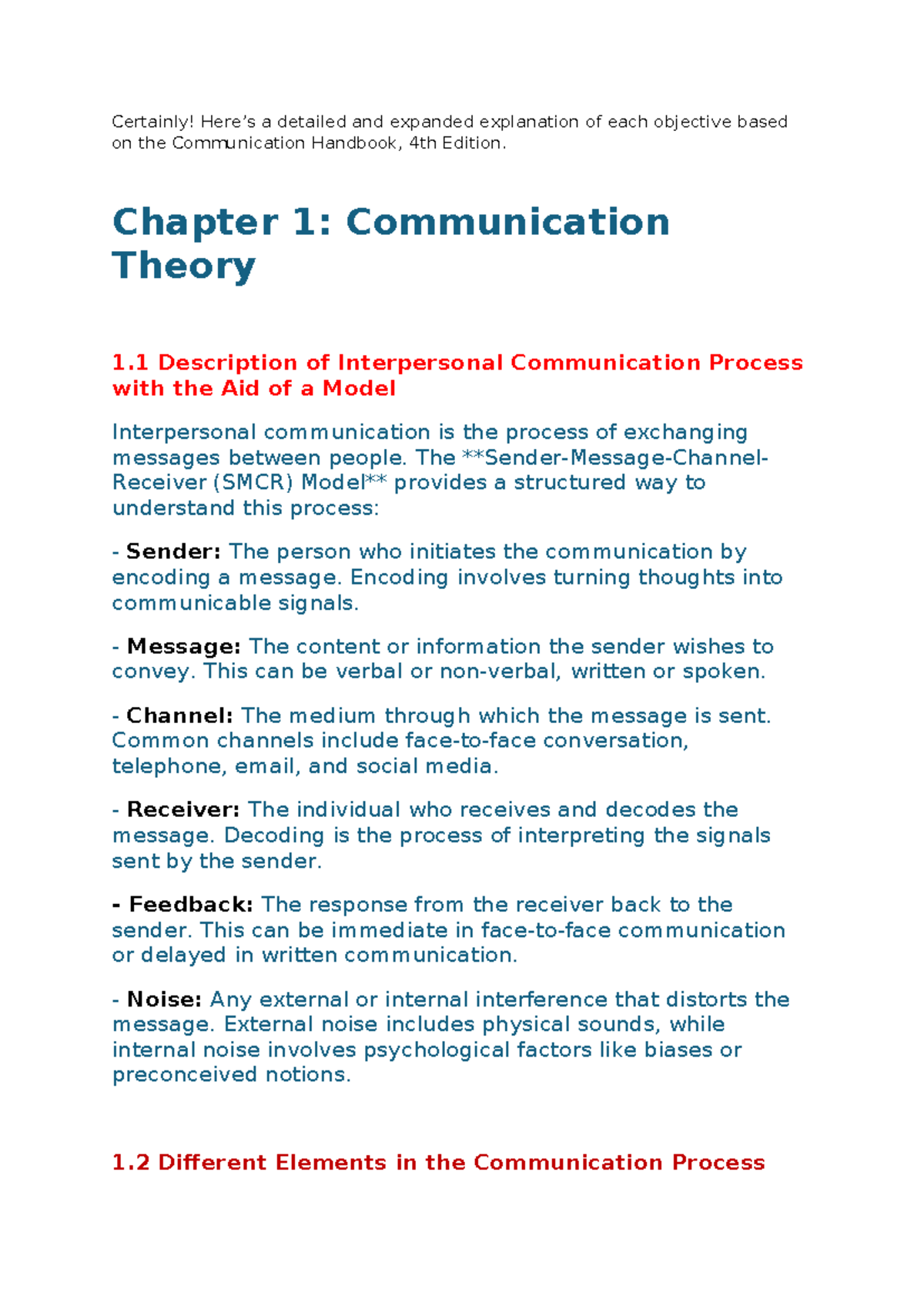 ICOM EXAM - Summary Introduction To Communication Contexts - Certainly ...