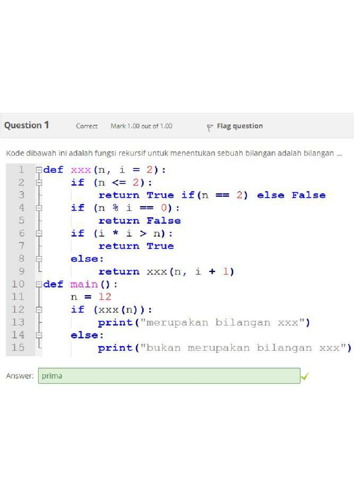 Quiz Rekursif - Algoritma dan Pemrograman - Studocu