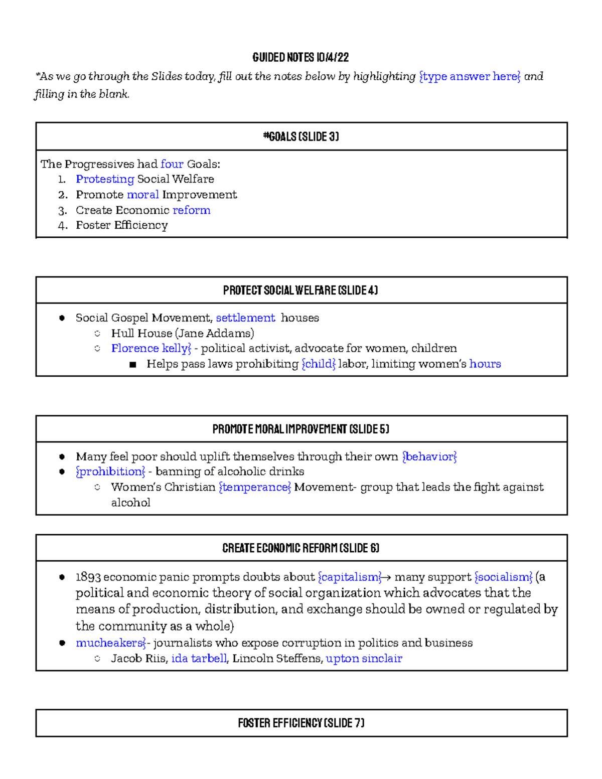 - Guided Notes 10422 - 16947404 - Guided Notes 10/4/ *As we go through ...