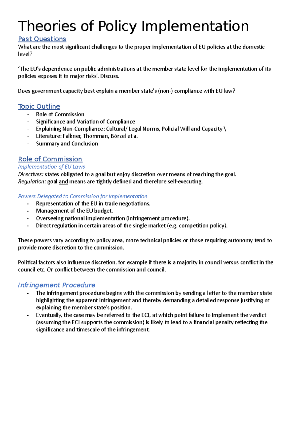 Theories of Policy Implementation - Discuss. Does government capacity ...