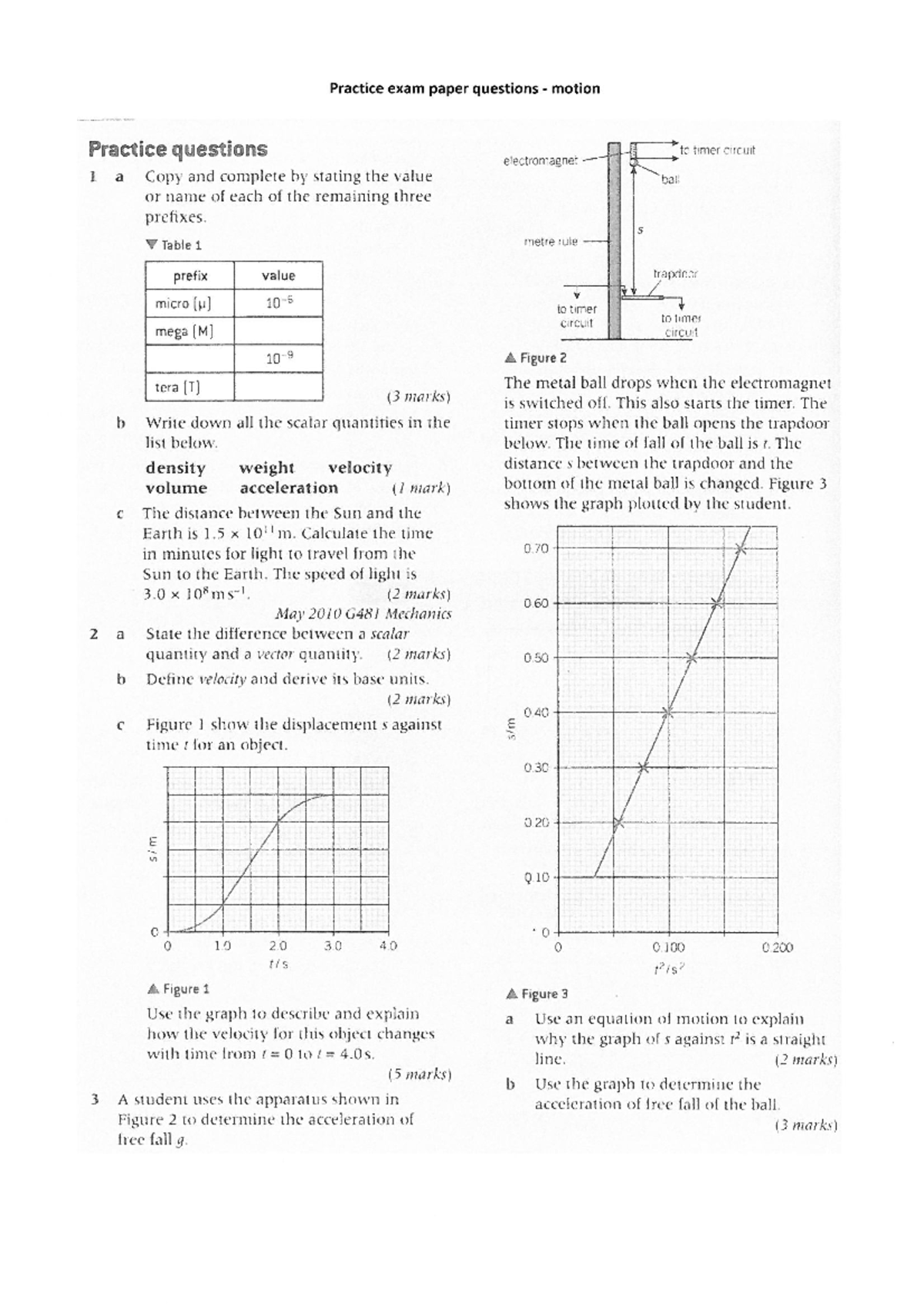 Unit 3 and 4 practice exam paper questions - Studocu