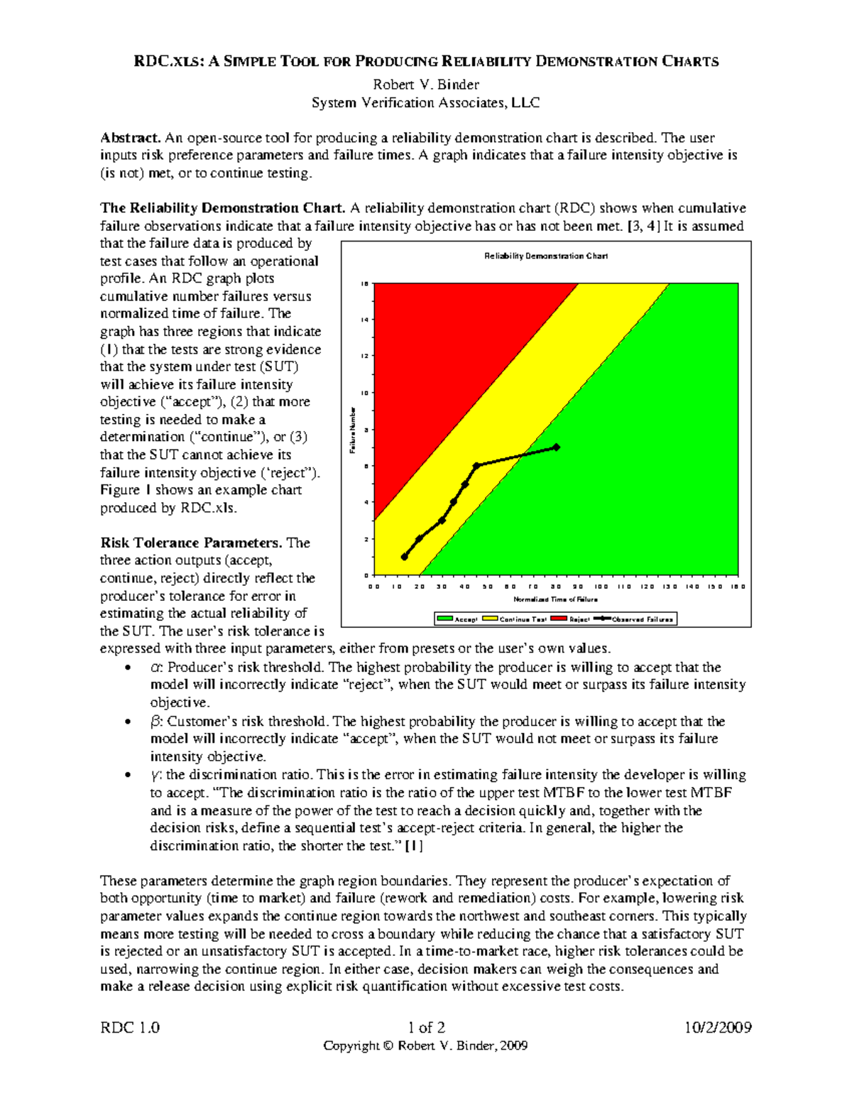 Reliability Demonstration Chart - RDC. XLS : A SIMPLE T OOL FOR ...