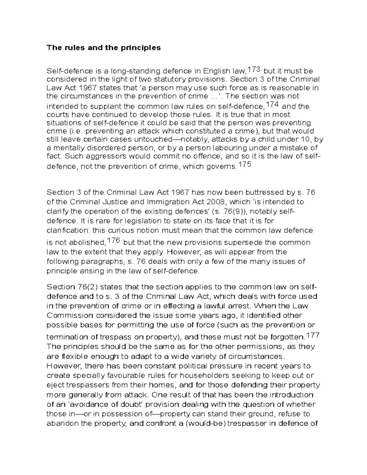 The rules and the principles - The rules and the principles Self ...