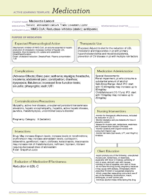 Azithromycin - med template - ACTIVE LEARNING TEMPLATES Medication ...