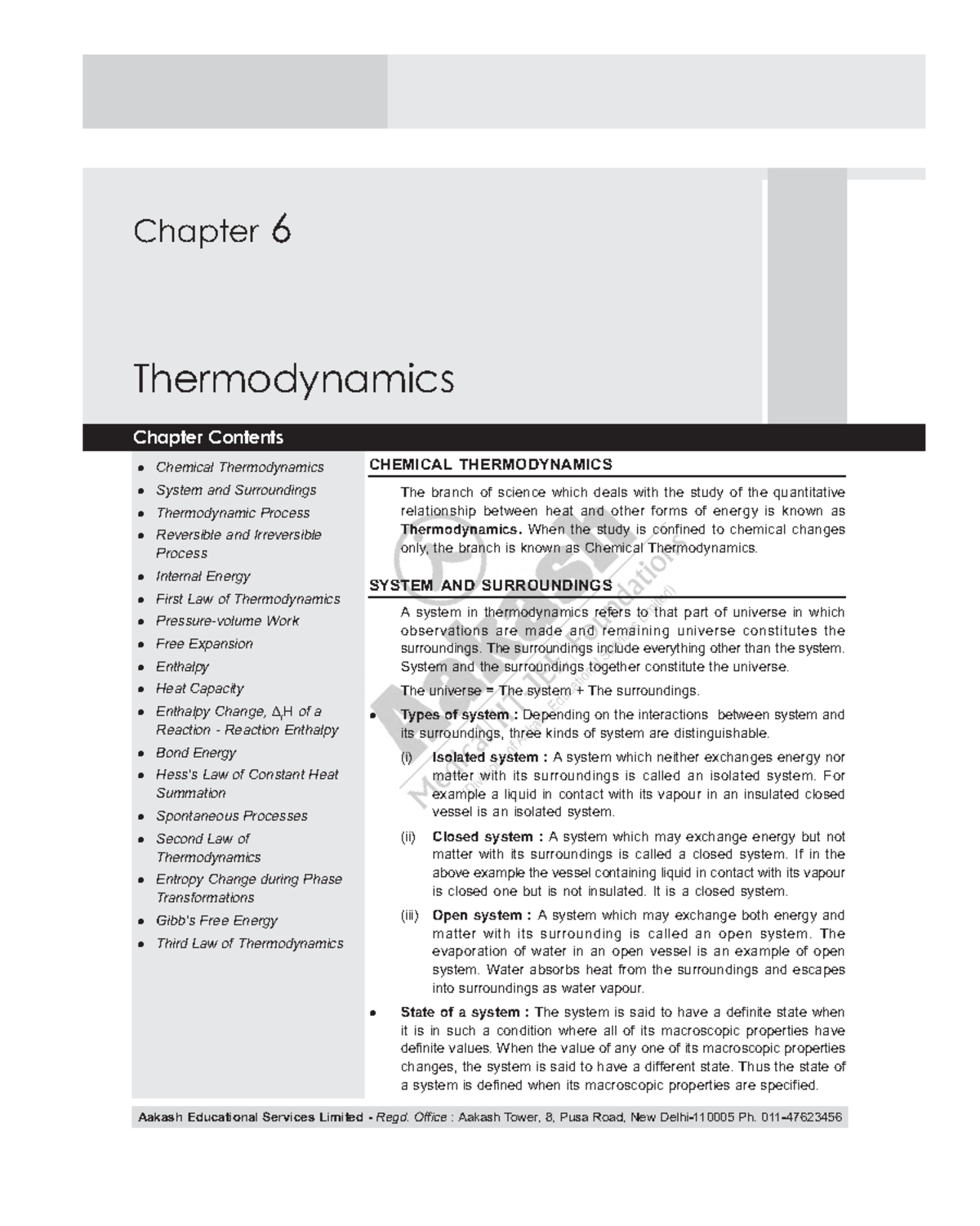 Thermodynamics study material with practice question 2023 - Chapter ...