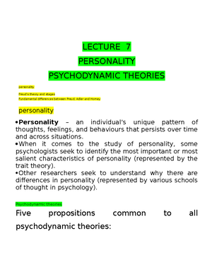 Portfolio sample - PSYCHOLOGY PORTFOLIO Introduction to Psychology ...