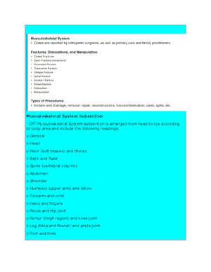 Exercise 2 - basic cpt coding course - Exercise 2 Use of the Alphabetic Index Assign the ...