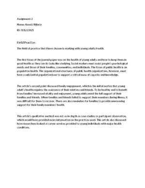 SW100 Worldview Assignment - REFLECTION AND REFLEXIVITY CASE STUDY ONE ...