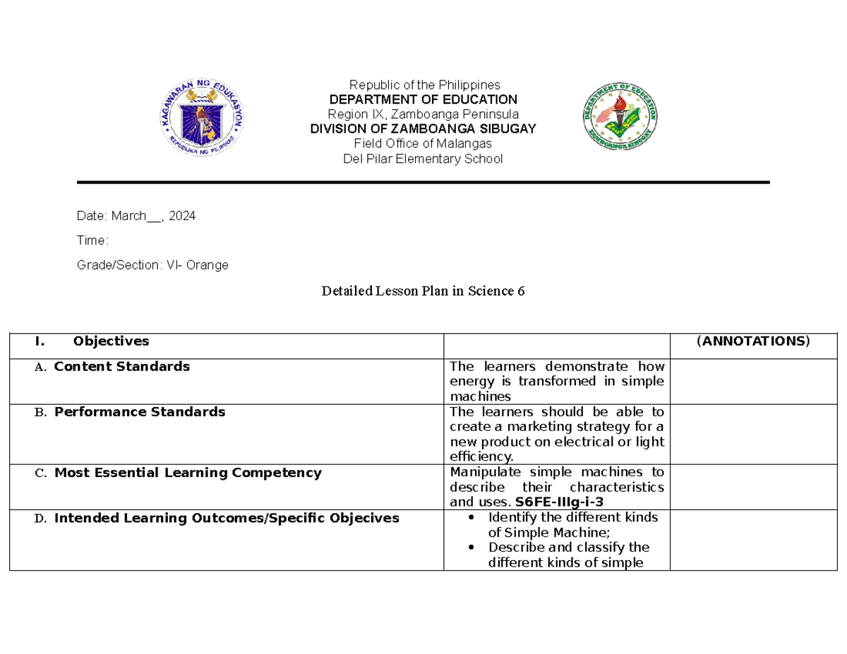 Science 6 CO 3rd Quarter - Republic of the Philippines DEPARTMENT OF ...