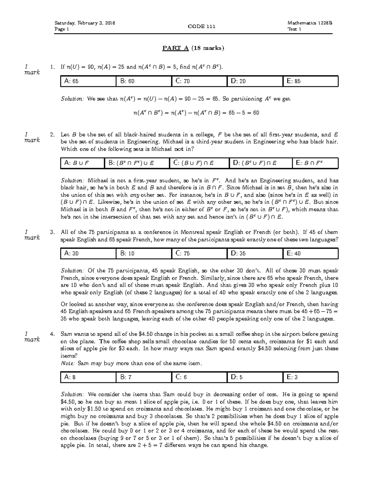 1228Bw18t1v1 sol past emxmaole materials - Saturday, February 3, 2018 ...