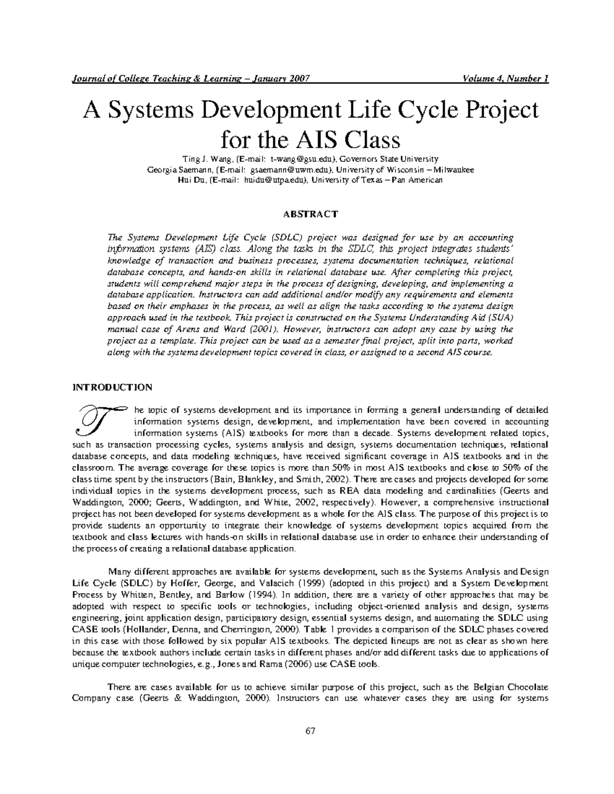 Sample Practice Questions - A Systems Development Life Cycle Project ...