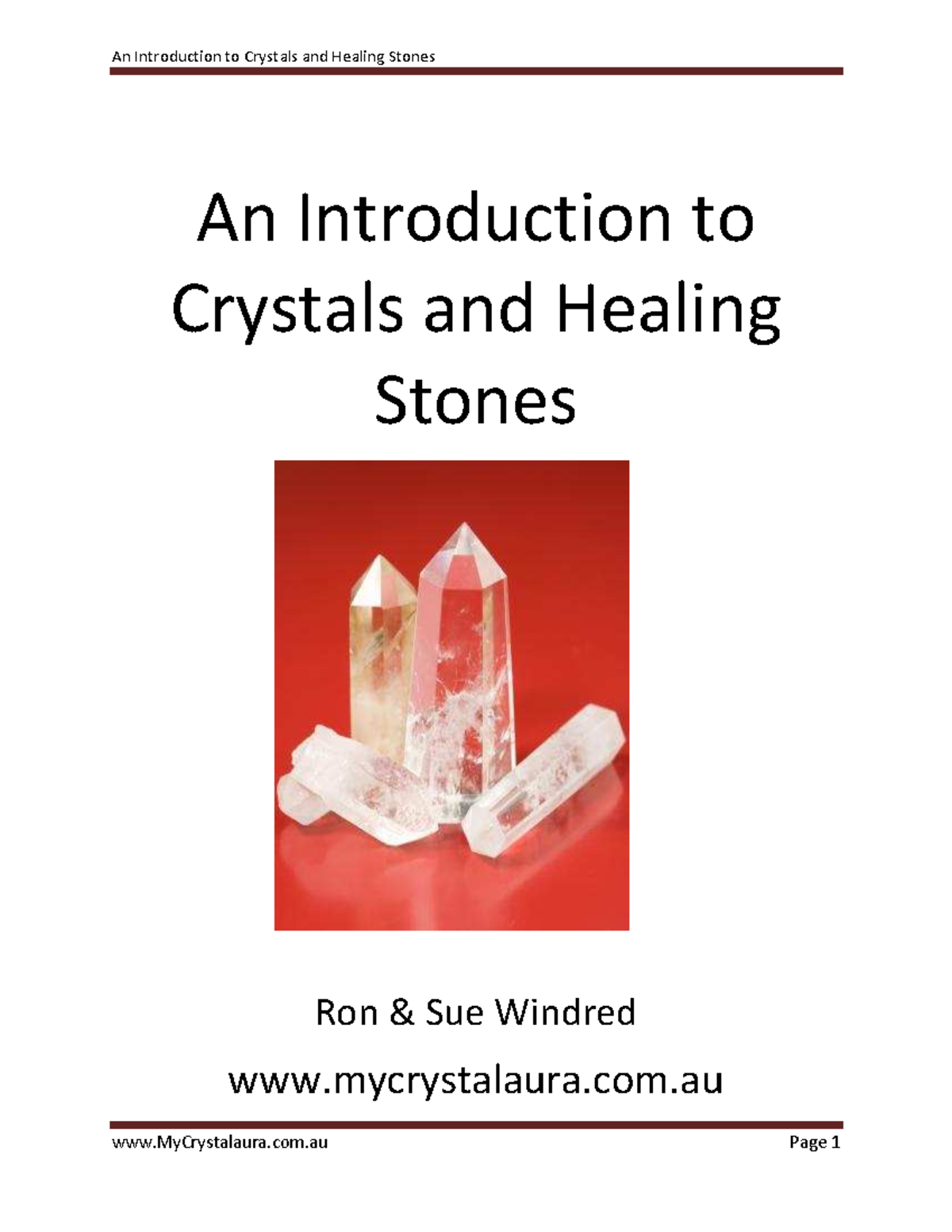 An Introduction to Crystals and Healing - An Introduction to Crystals ...
