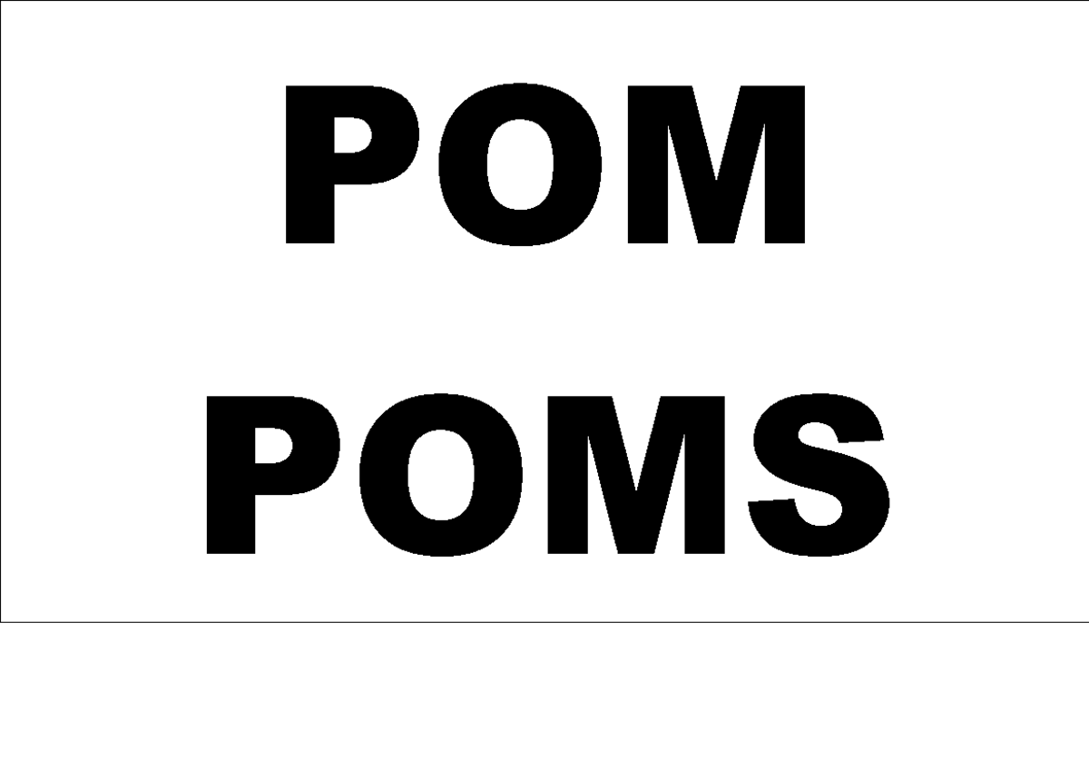 POM POMS - Lesson Plan - POM POMS Table Top Punch Heart Half T L motion ...