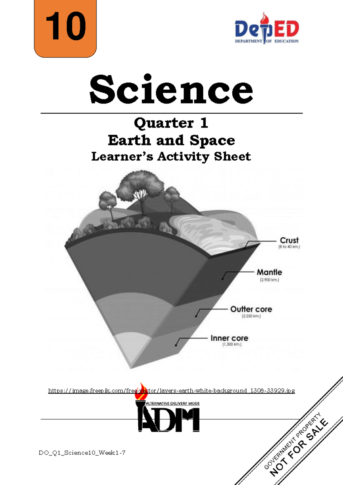 Science-10-Q1- Module - i Science Quarter 1 Earth and Space Learner’s ...