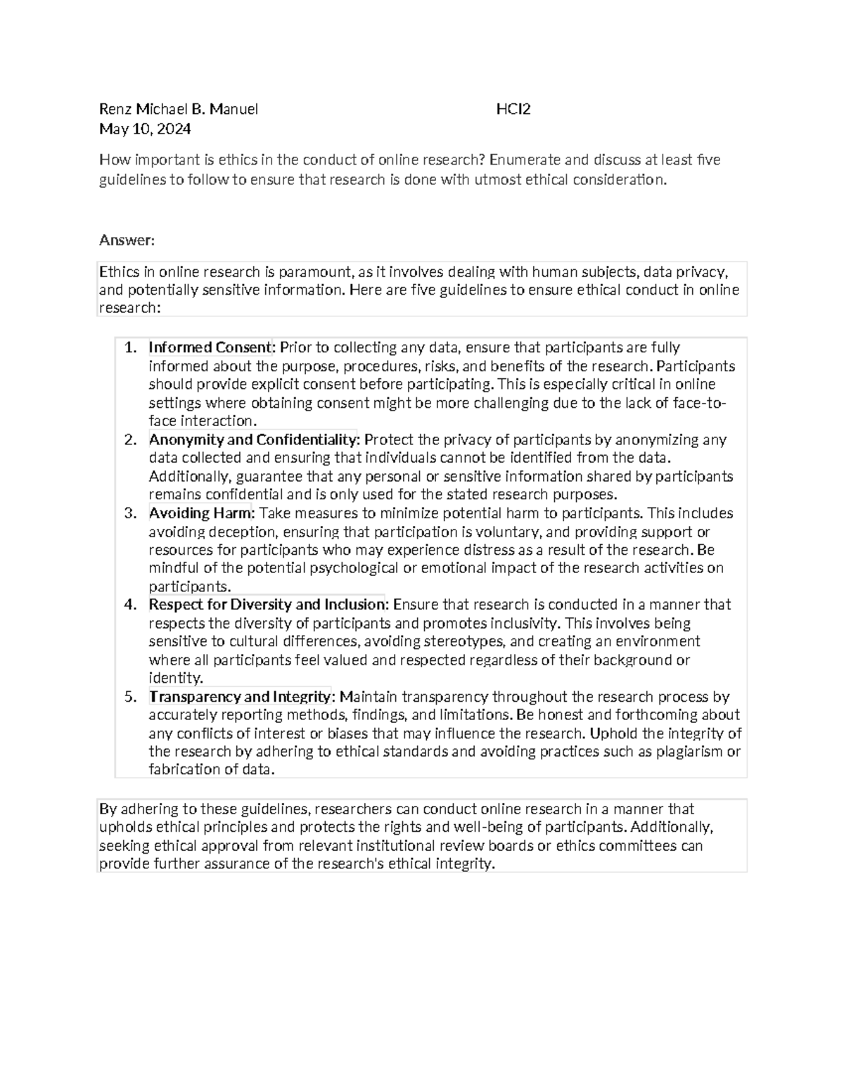 M3 -assignment Manuel - Renz Michael B. Manuel HCI May 10, 2024 How ...