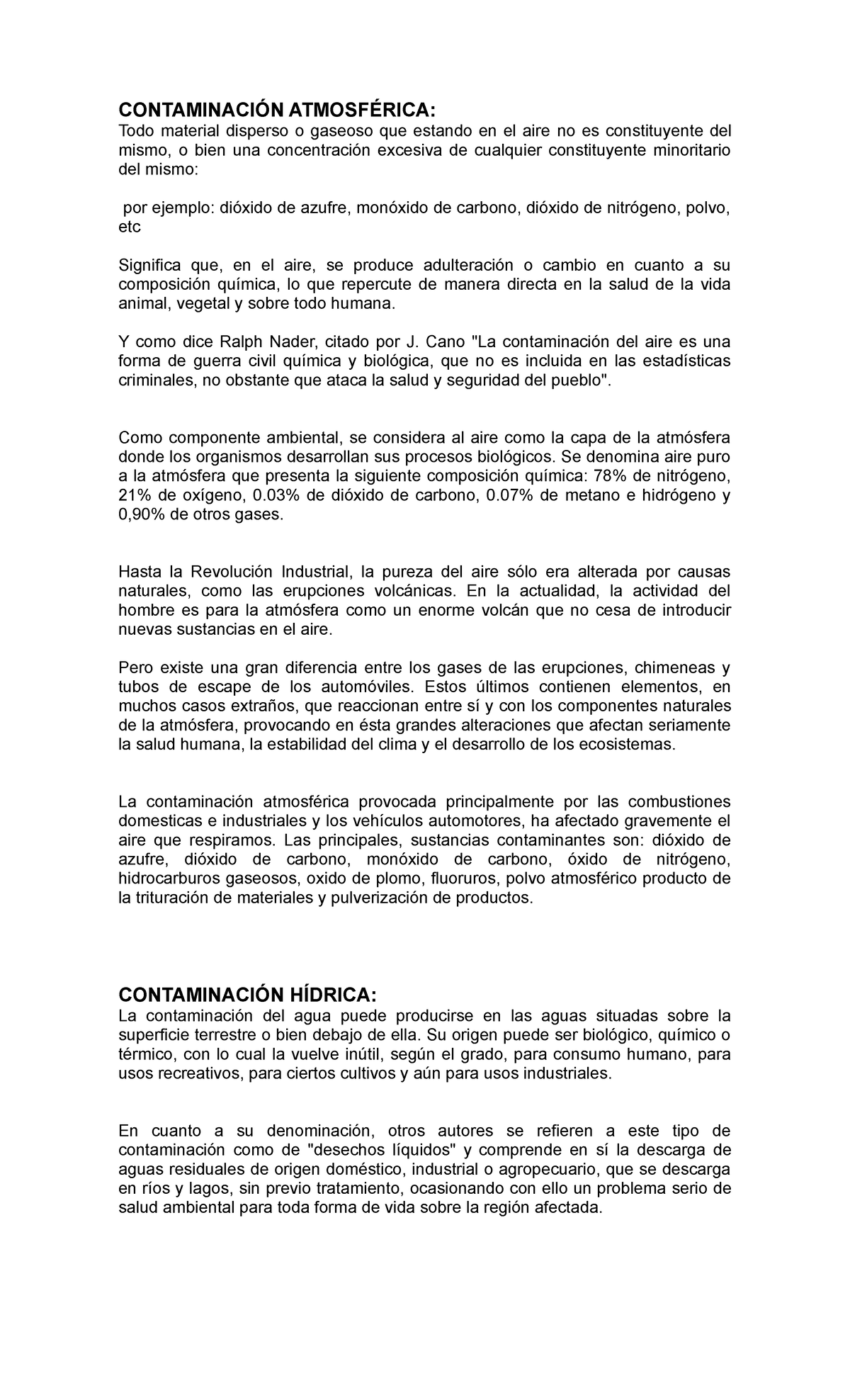 ContaminacióN AtmosféRICA - CONTAMINACIÓN ATMOSFÉRICA: Todo material ...