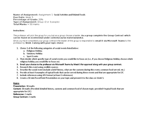 Assignment 1 - Introduction to Database Concepts COMP Assignment #1 Page 1 of 1 Assignment #1 3 ...