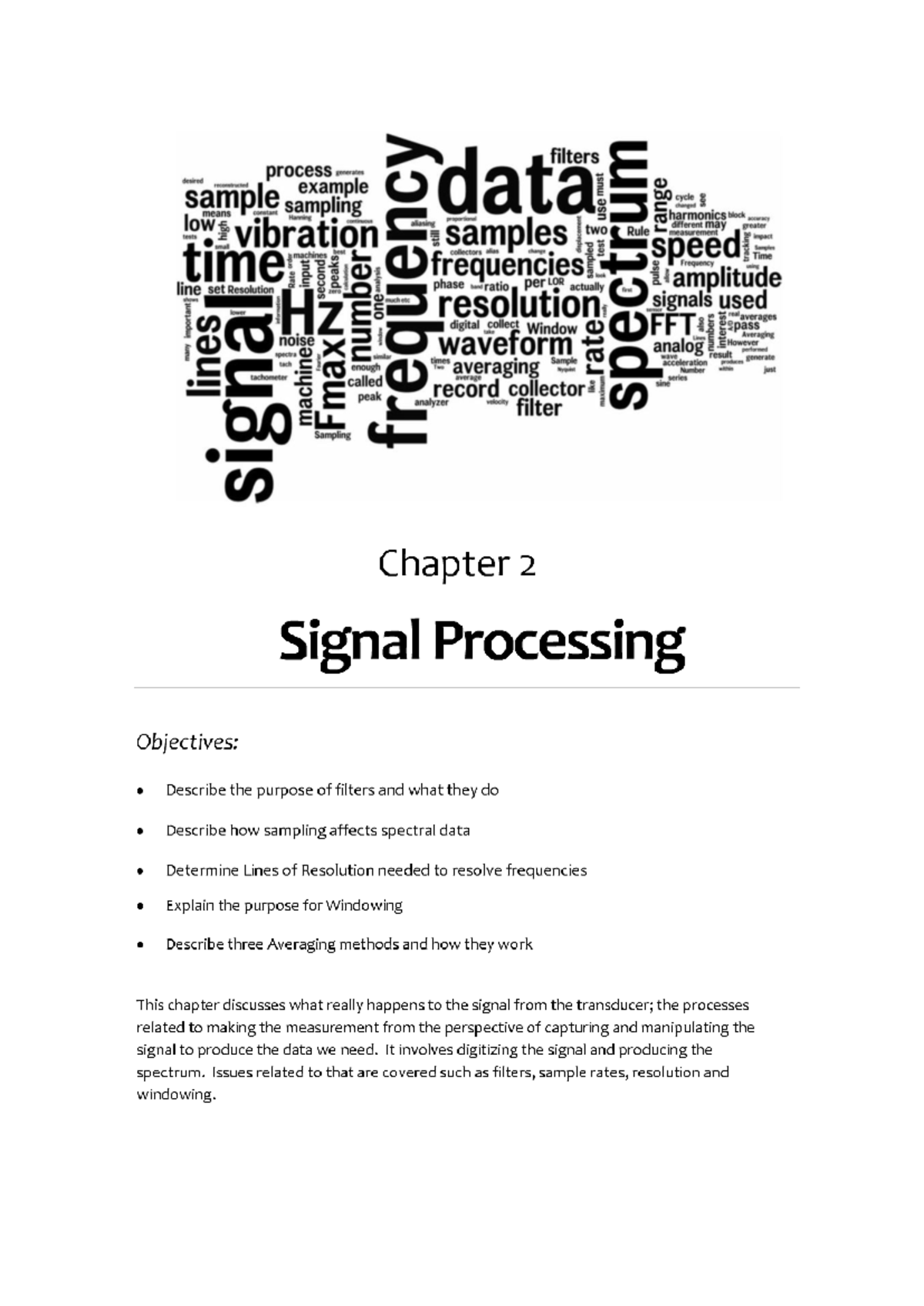 Chapter 2 - Signal processing - Figure 2-1 The analog signal must be ...