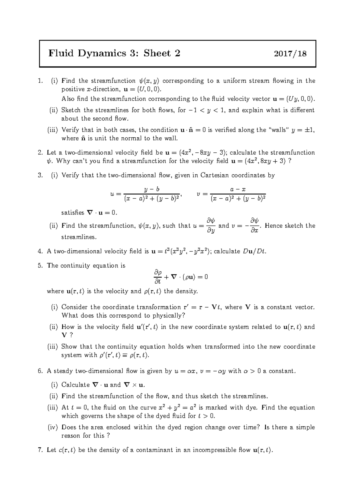 MATH33200 2017 2018 Problem Sheet 2 Fluid Dynamics 3 Sheet 2 1 2017 18 i Find The Studocu math33200-2017-2018-problem-sheet-2-fluid-dynamics-3-sheet-2-1-2017-18-i-find-the-studocu