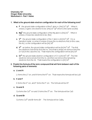 CH 121 Midterm 2 Review - Chem 12) Midterm Review Activity 11- Lewis Structure Basics 1. What is ...